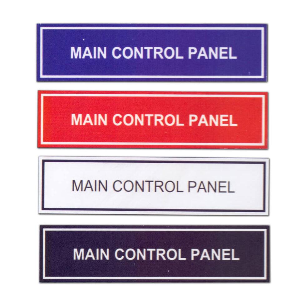 INDUSTRIAL NAMEPLATES AND PANELS GALLERY | Panse Lasers